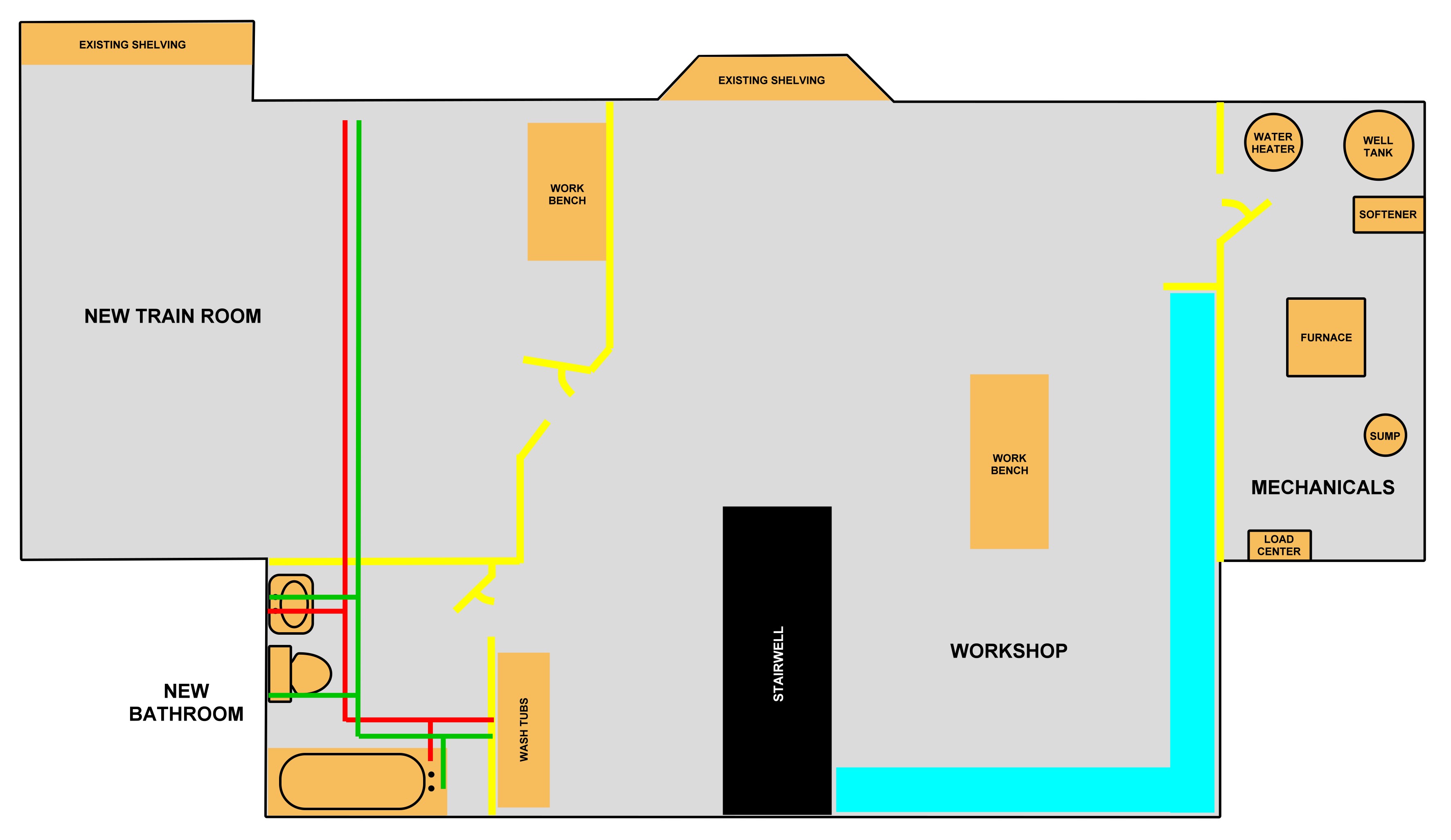 Basement Floor Plan – Revised « LK&O